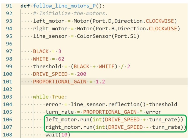 LEGO MindStorms EV3 – PID Line Follower Code by Using MicroPython 2.0 ...
