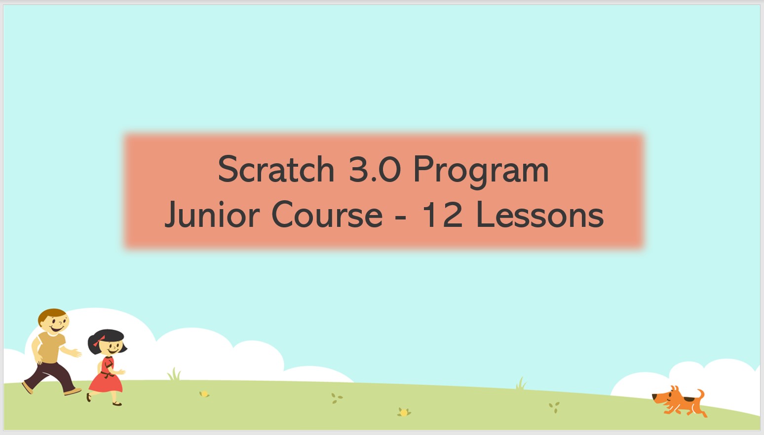 Scratch – Junior Level Course – The Coding Fun