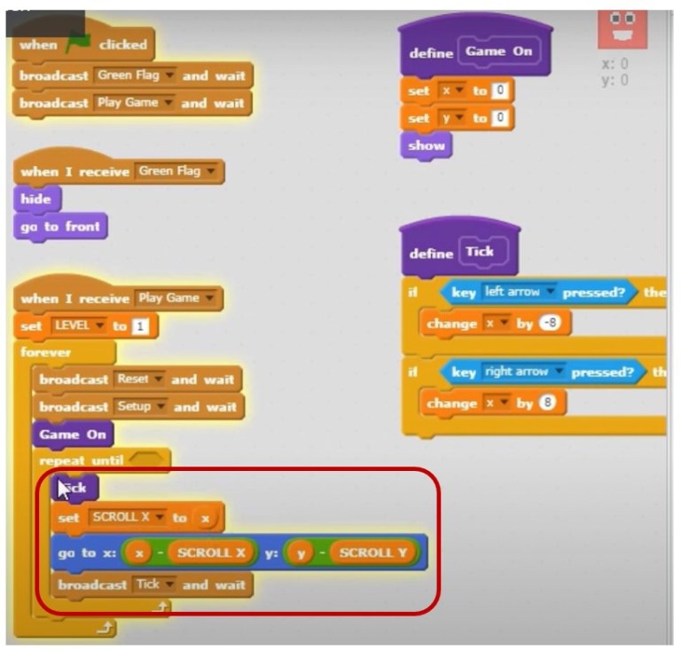 Use Scratch 3.0 to Make Scrolling Platformer Game – Key Point Summary ...