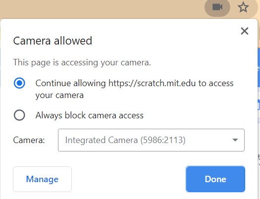 The Video Sensing Could not Work in Scratch 3.0? – Allow Scratch to ...