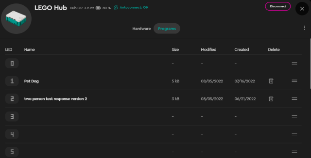How to Store and Run Multiple Programs on LEGO MindStorms Inventor or ...